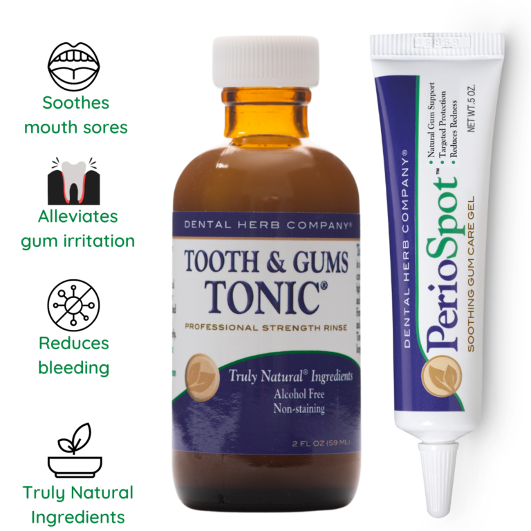 Mouth Sore and Gum Care Kit- Tonic oral rinse ( 2 oz. ) and PerioSpot ...