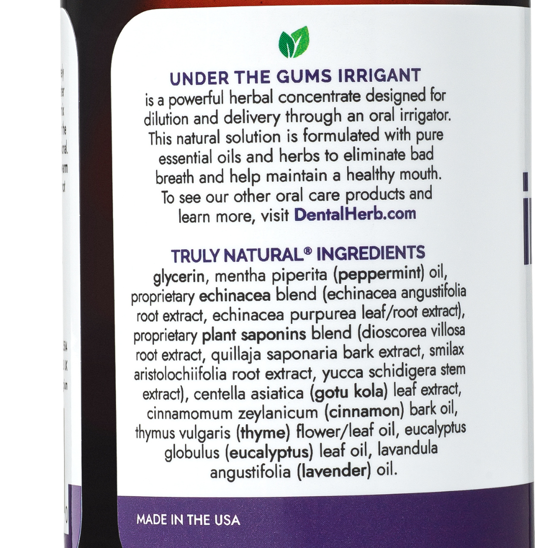 6 Pack – Under the Gums Irrigant – Solution for oral irrigators ...