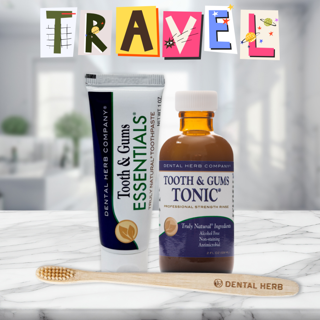 Travel Kit – Travel Size Tonic oral rinse, Essentials Travel Toothpaste and Bamboo Toothbrush ...
